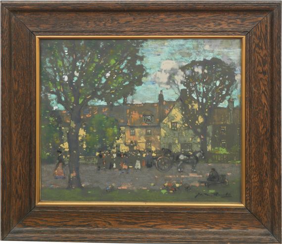 James Watterson Herald | Village scene with horse and cart | MutualArt