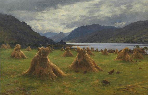 Joseph Farquharson | Driving the Flock (1909) | MutualArt