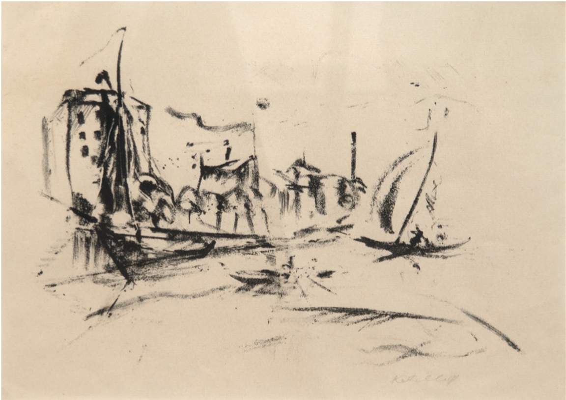 Wilhelm Kohlhoff | Boot vor Küste | MutualArt