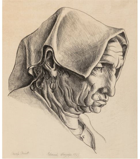 Edmund Daniel Kinzinger | Portrait (1939) | MutualArt
