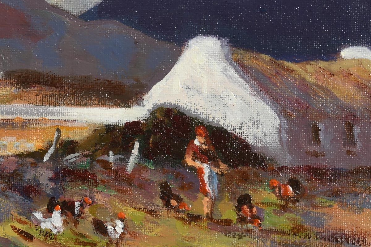 William Cunningham | Feed the Hens, Connemara | MutualArt