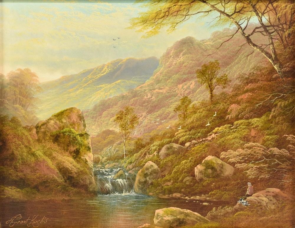 Andrew Grant Kurtis | Rural mountainous river landscape | MutualArt