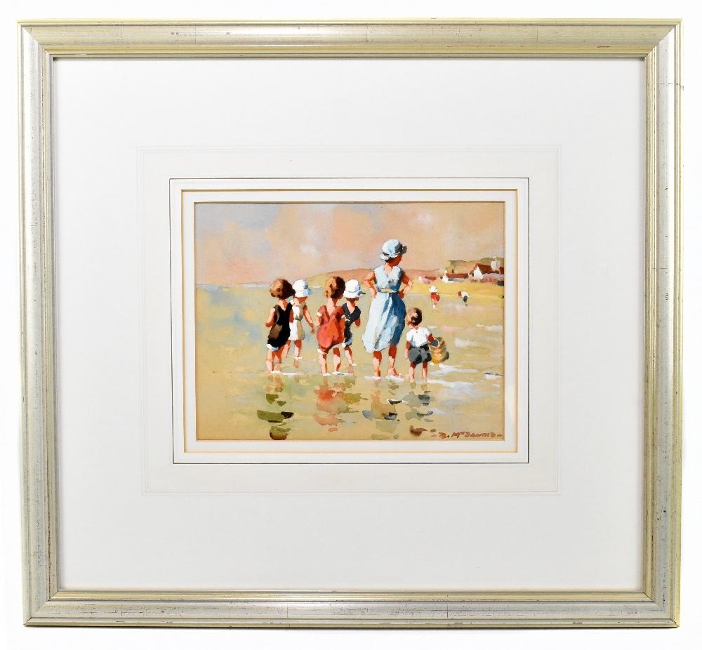 Bernard McDonald | Figures paddling | MutualArt