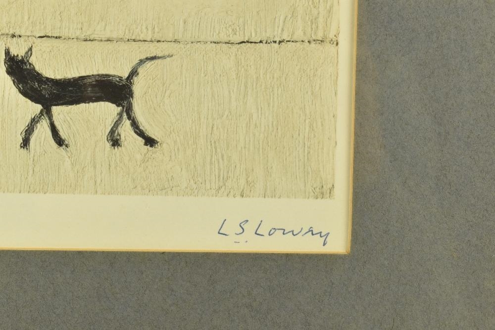 Laurence Stephen Lowry | 'Three Men and a Cat' | MutualArt