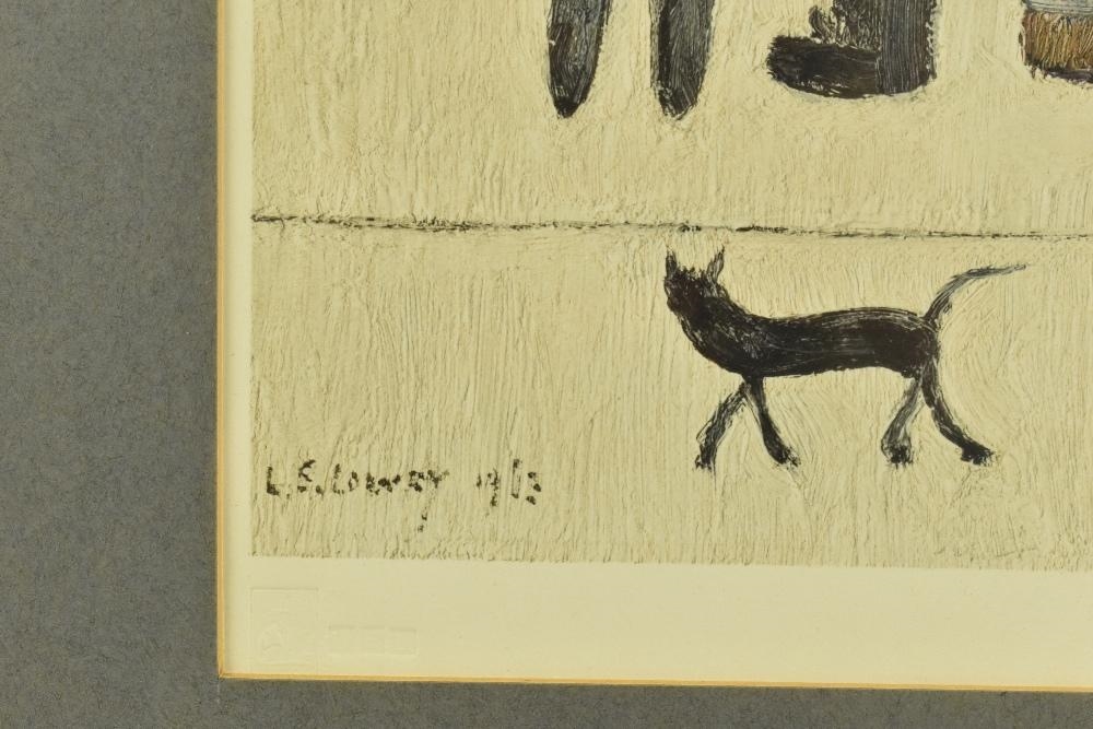 Laurence Stephen Lowry | 'Three Men and a Cat' | MutualArt