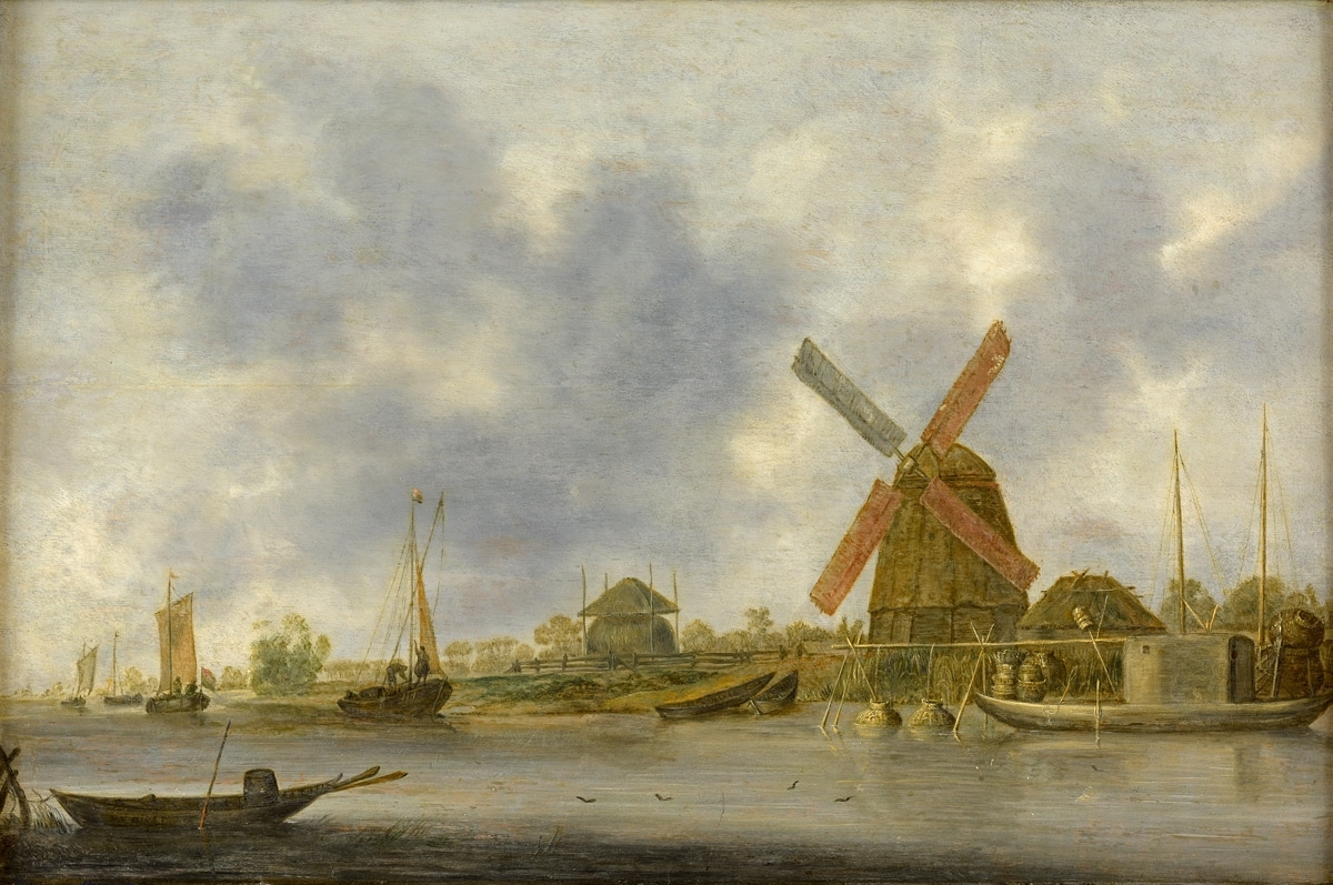 Willem Van Diest | Smalschepen offshore as a storm approaches | MutualArt