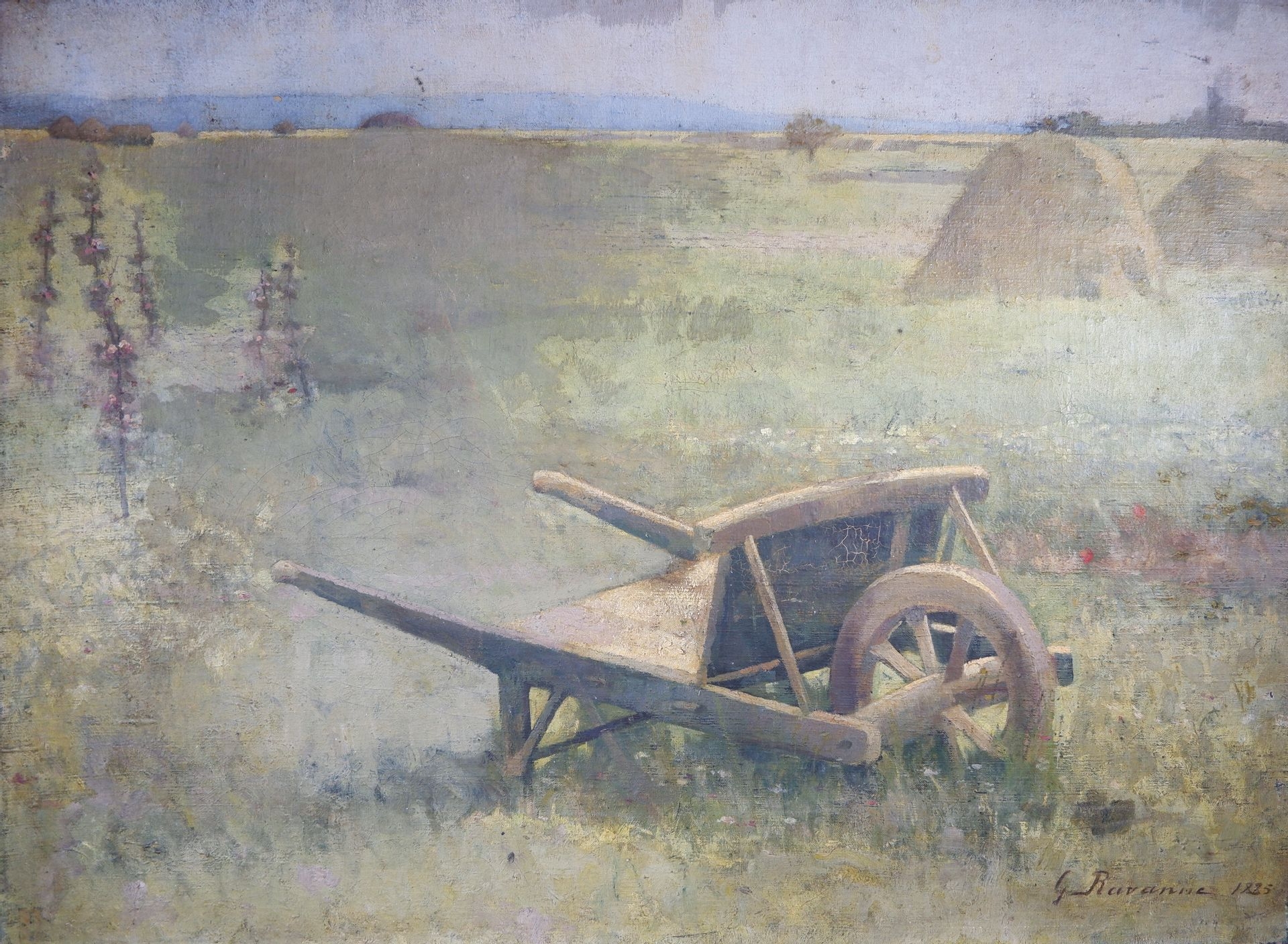 Léon Gustave Ravanne | The wheelbarrow (1885) | MutualArt