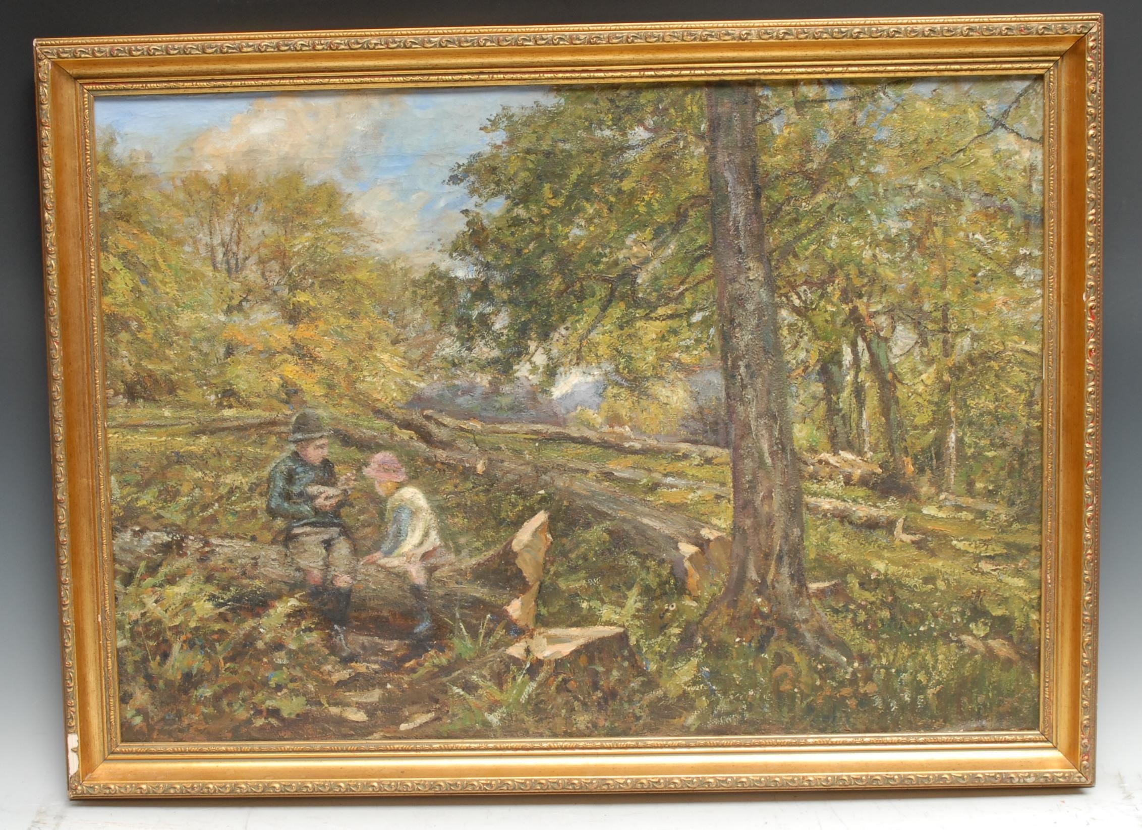 Hamilton Jay | Two Children in a Wood | MutualArt