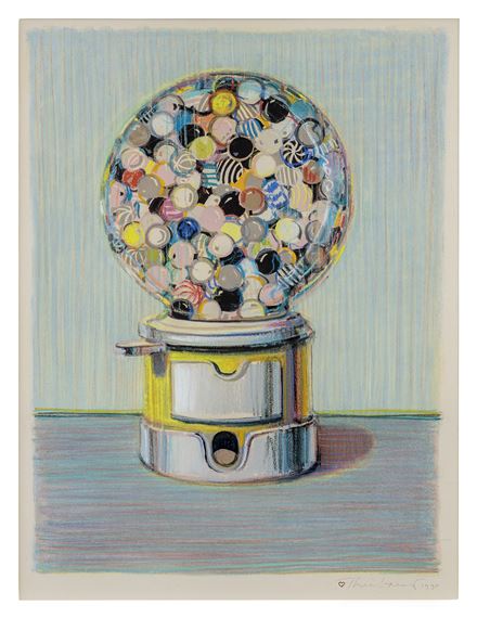 Wayne Thiebaud | Three Ice Cream Cones (1964) | MutualArt