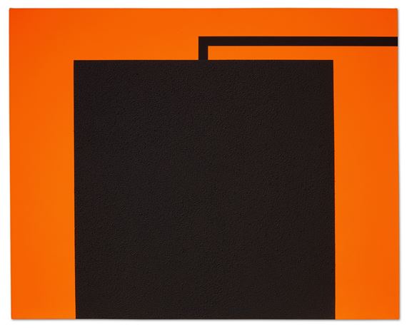 Peter Halley | Black Cell with Conduit | MutualArt