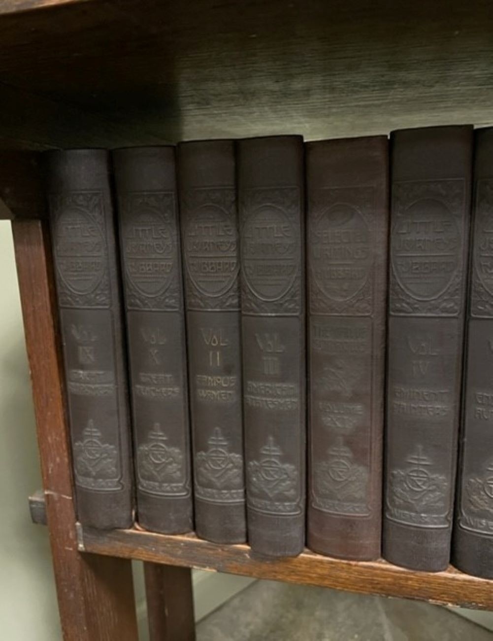 Roycroft | Roycroft Book Stand with Little Journey Books (Early 20th ...