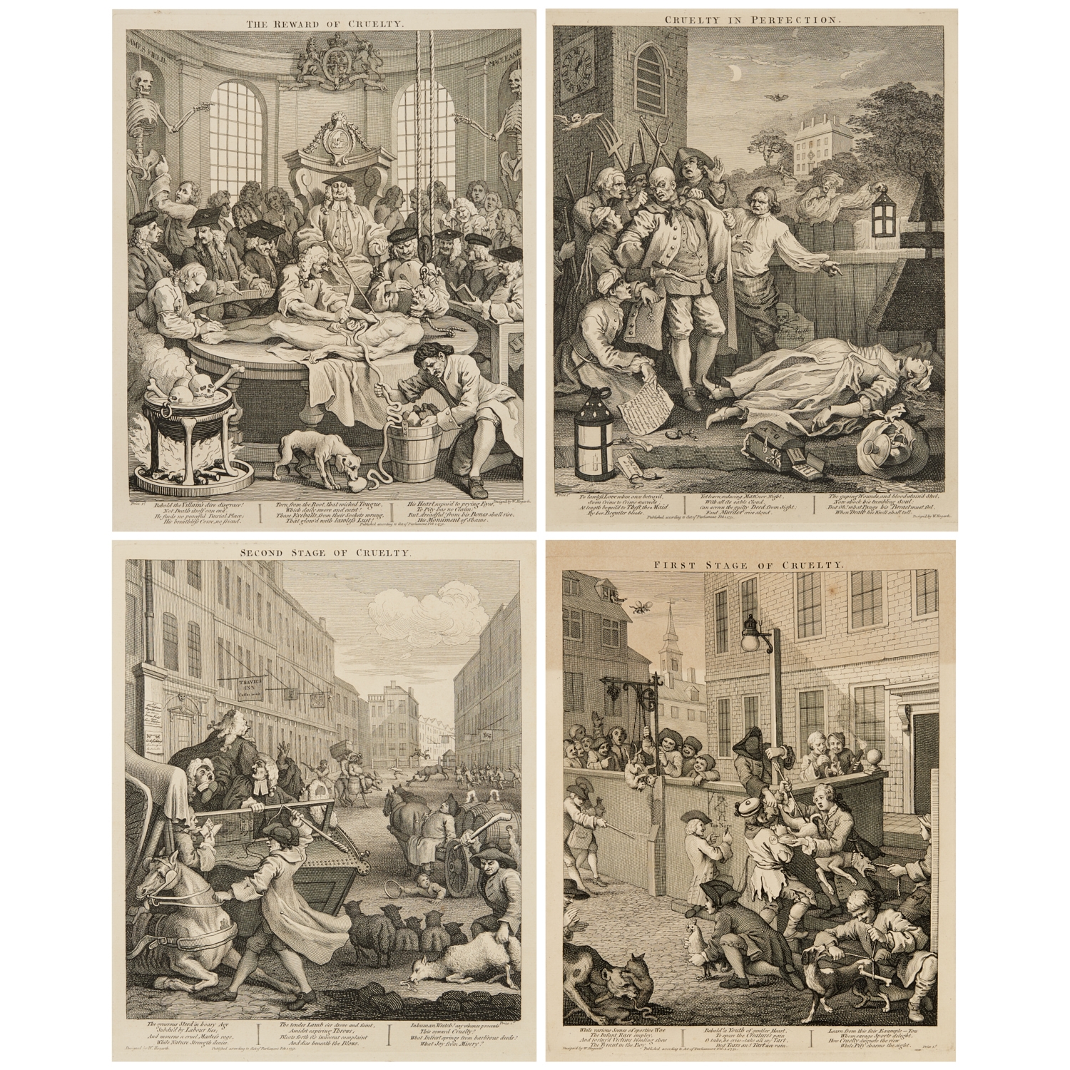 William Hogarth | The Four Stages of Cruelty (1751) | MutualArt