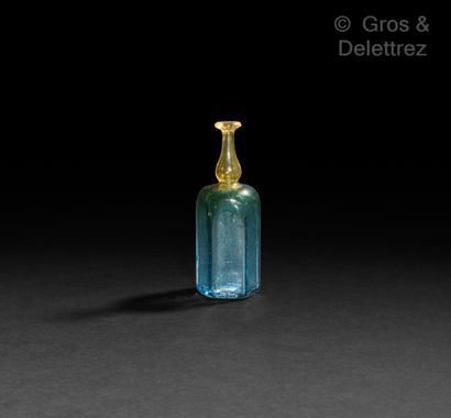 Bertil Vallien | Kosta Boda Glass soliflore vase in yellow and blue ...
