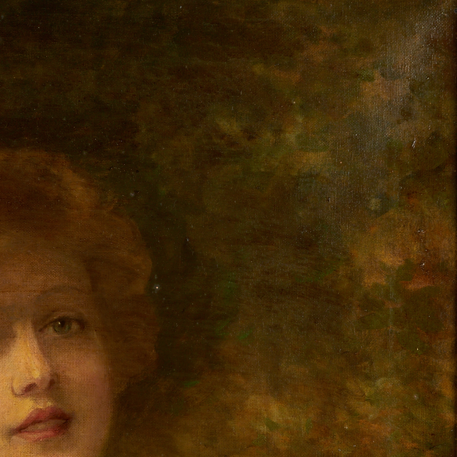 Frederick Howard Michael | Portrait of Woman with Roses (1918) | MutualArt