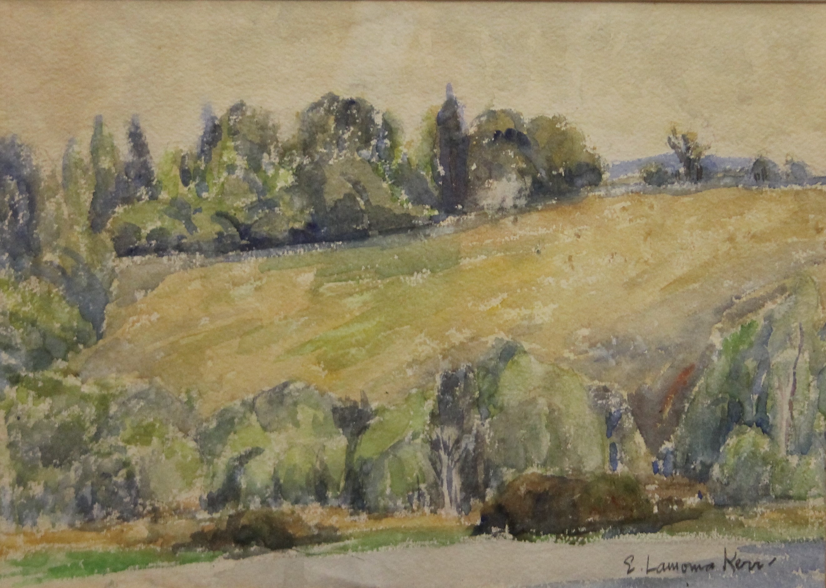 Elizabeth Lamorna Kerr | Inclined Landscape (1980s) | MutualArt