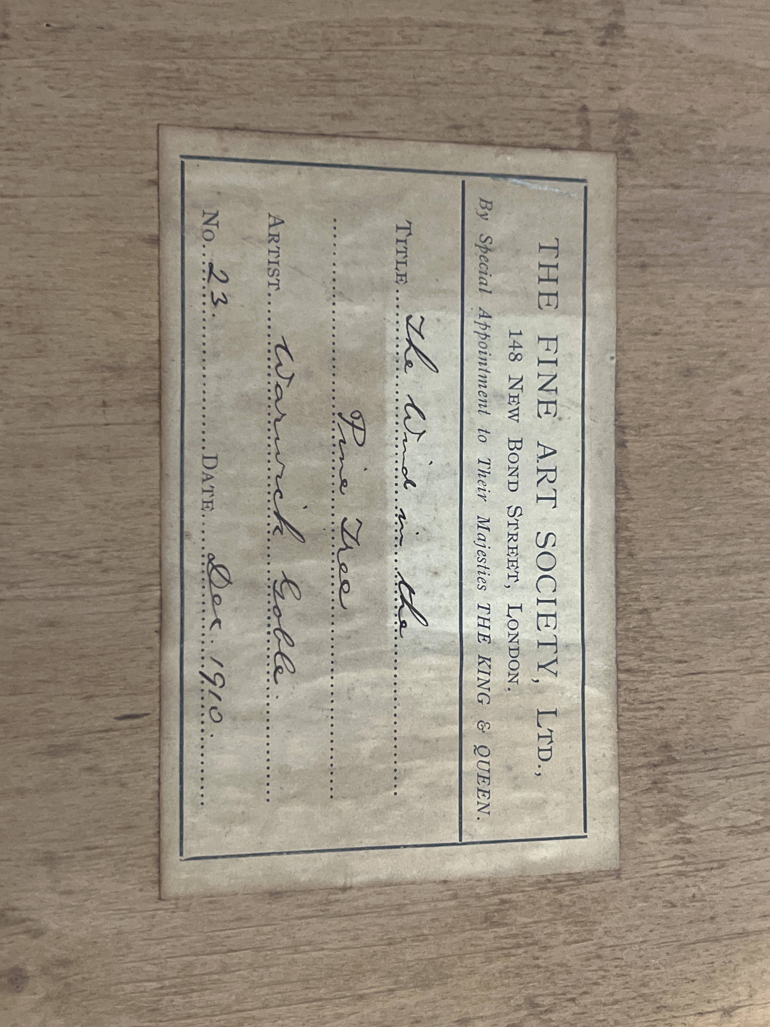 Warwick Goble | Warwick Goble, The Wind in the Pine Tree (1910) | MutualArt