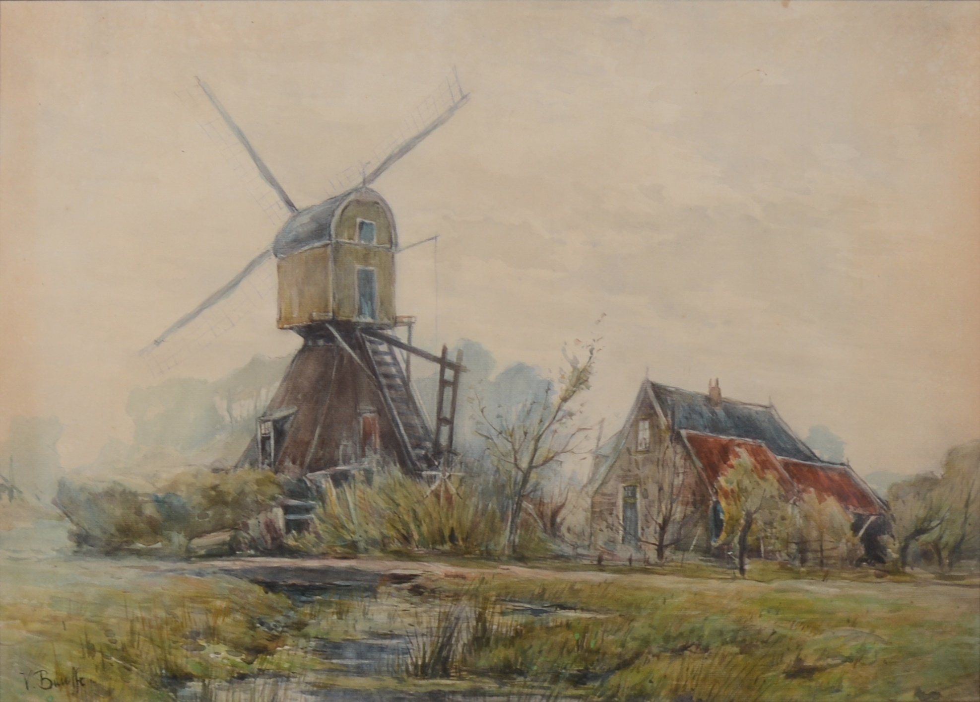 Victor Bauffe | Victor Bauffe, Windmill | MutualArt