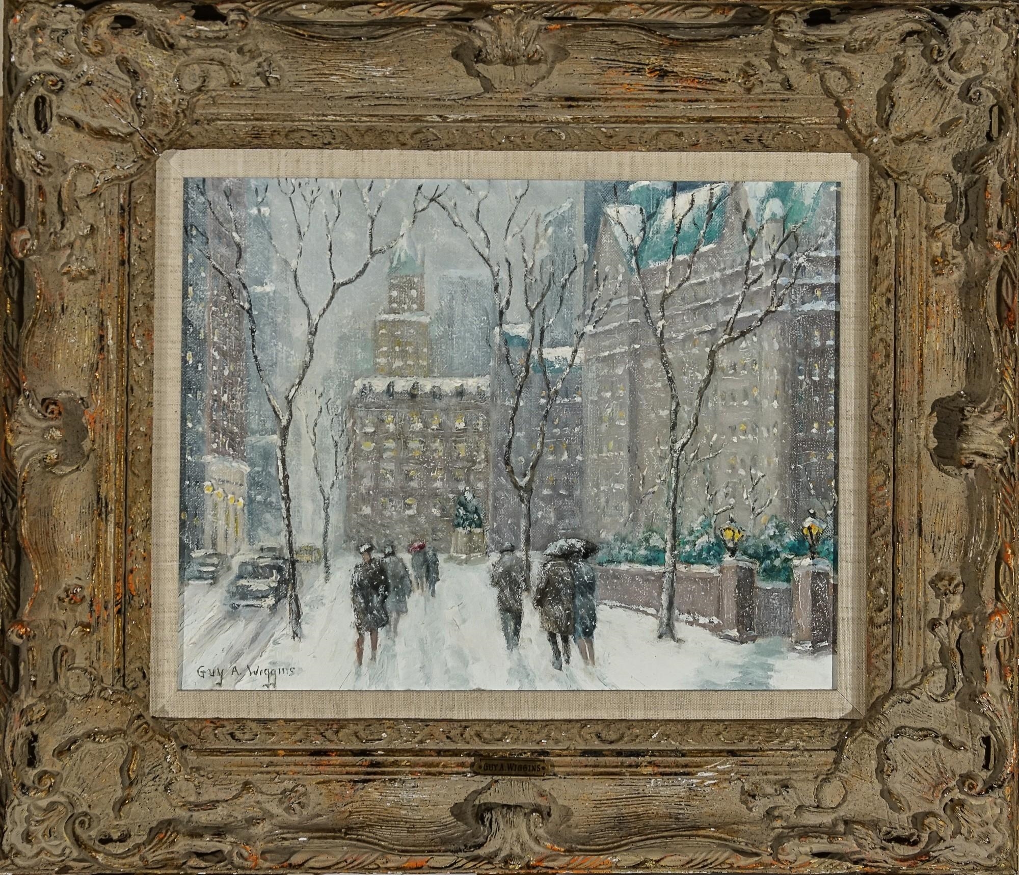 Guy A. Wiggins | January in the Plaza | MutualArt
