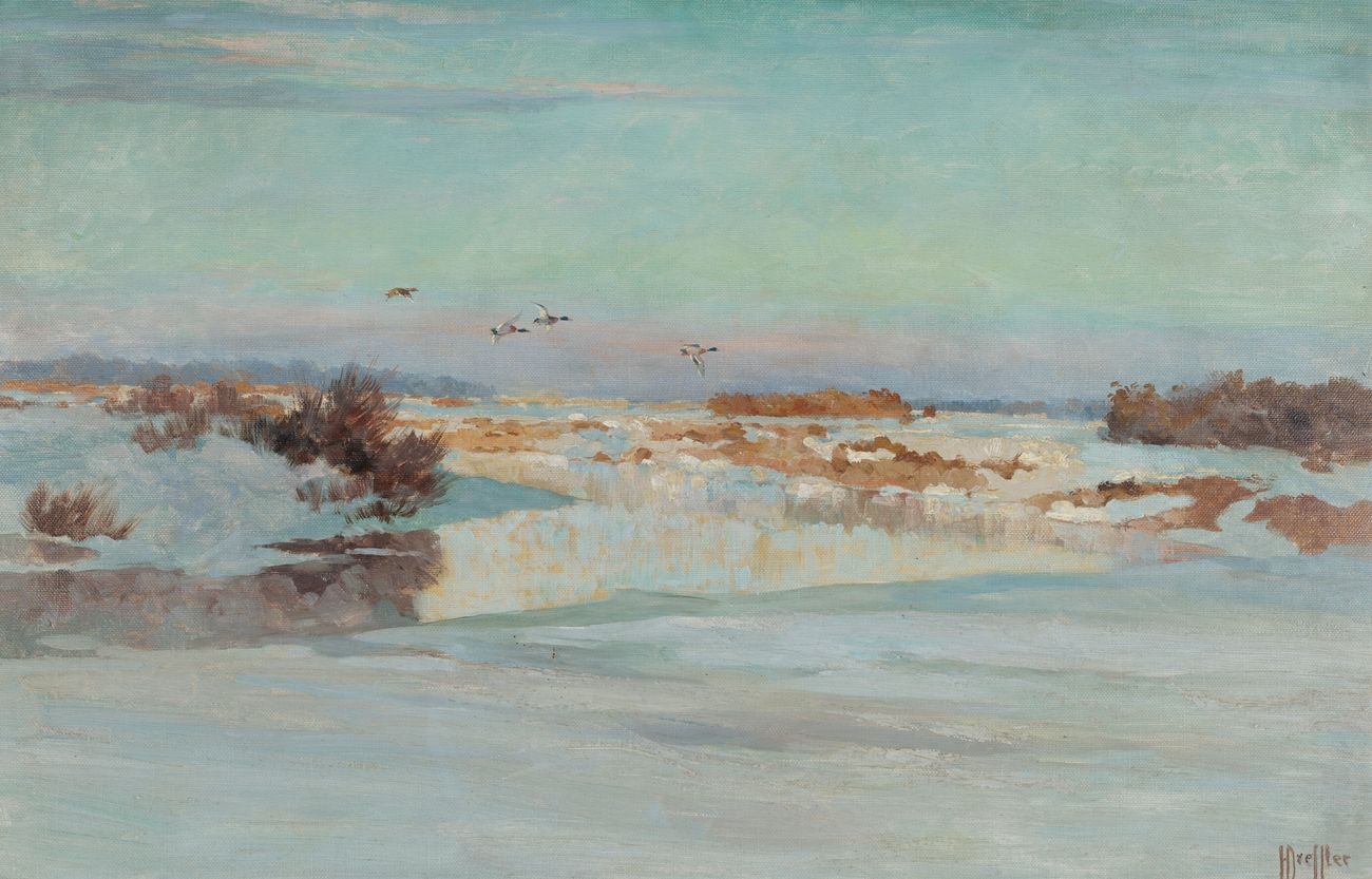 Hans Dressler | KACZKI NAD RZEKĄ | MutualArt