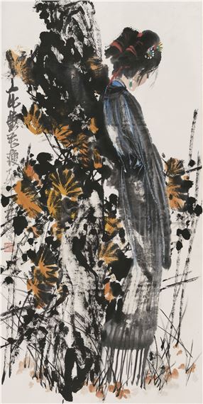 Lin Yong | People are thinner than yellow flowers (1987) | MutualArt