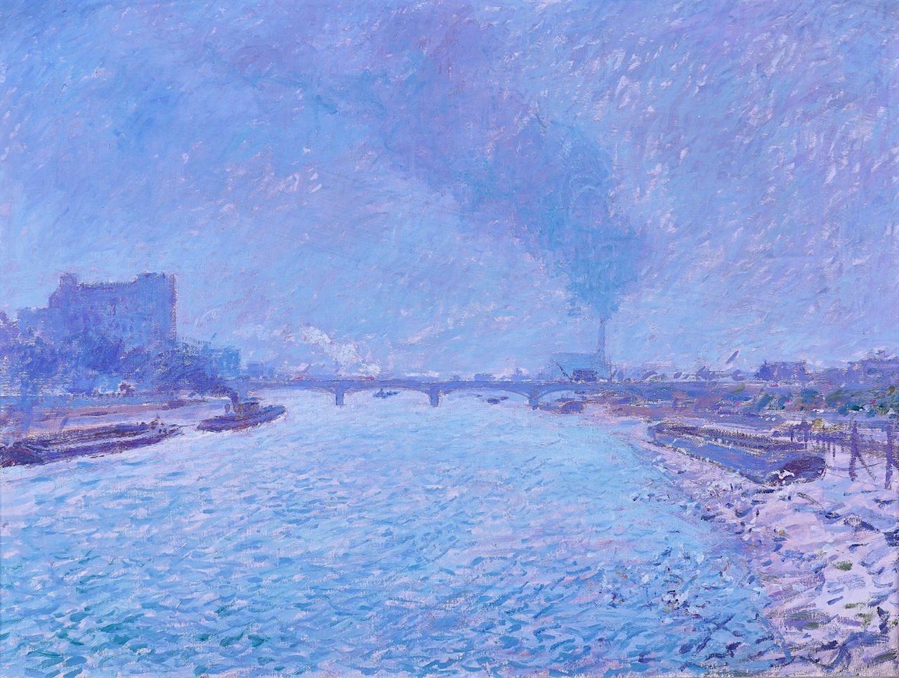 Derek Mynott | The Thames at Chelsea | MutualArt