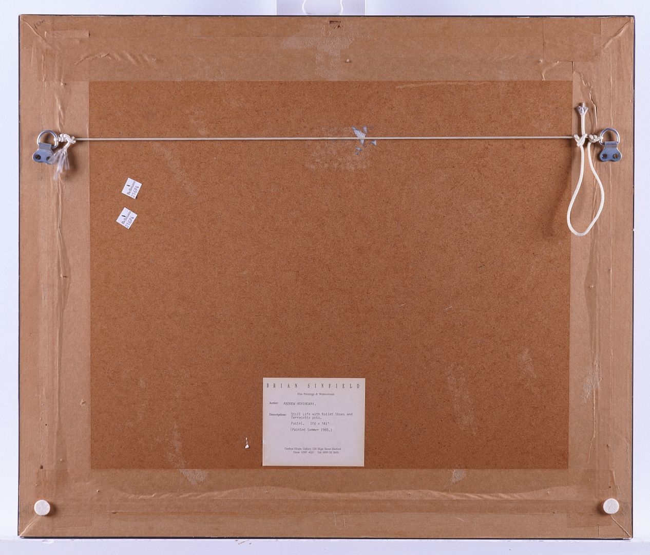 Andrew Hemingway | Still life with ballet shoes and terracotta pots ...