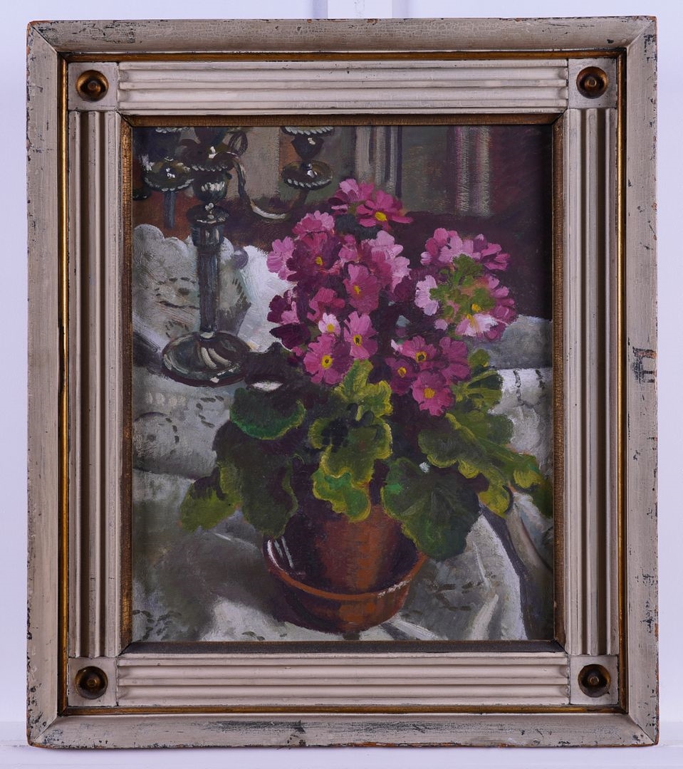 Vanessa Bell | Still life of flowers in a terracotta pot, and a ...