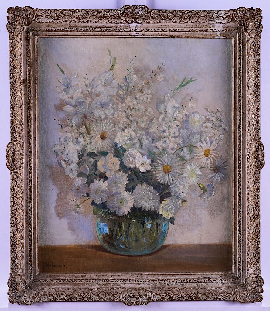 William Francis Longstaff | Still life of flowers in a vase | MutualArt