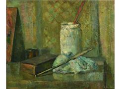 Robert Breitwieser | Still life with a pot of glue | MutualArt