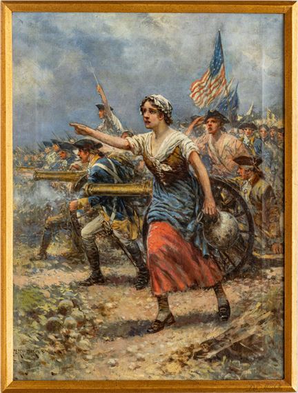 Edward Percy Moran | MOLLY PITCHER AT THE BATTLE OF MONMOUTH | MutualArt
