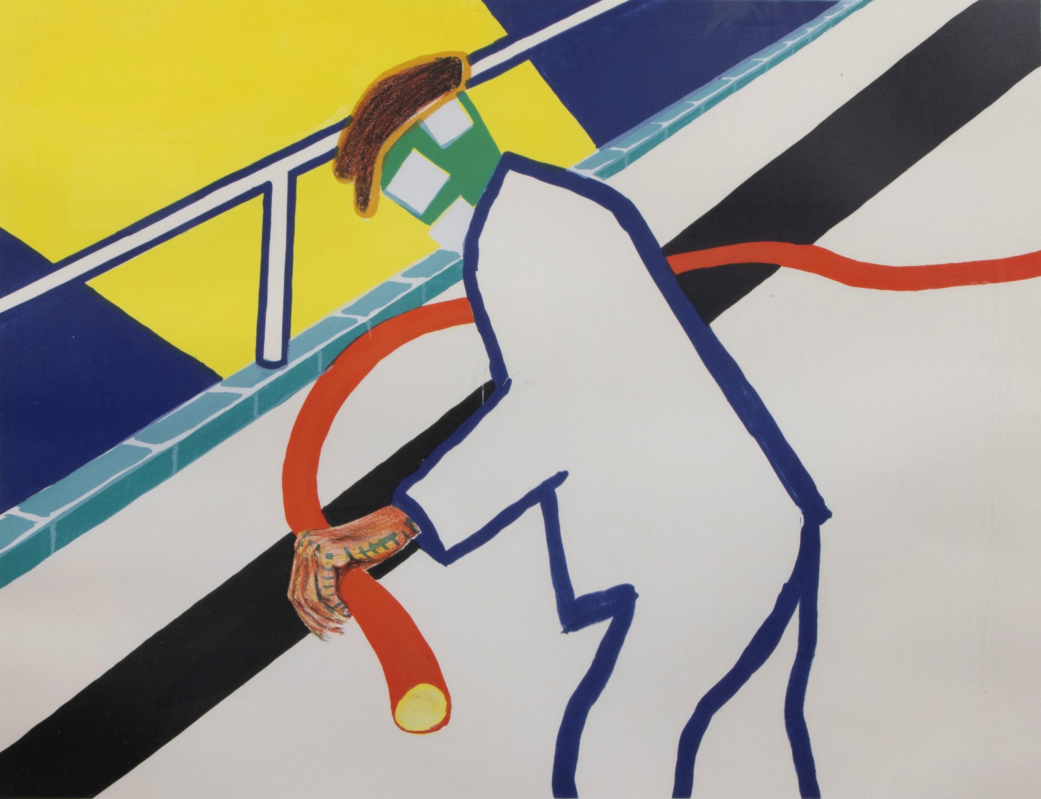 Roger Raveel | Man met de rode waterslang (1969) | MutualArt