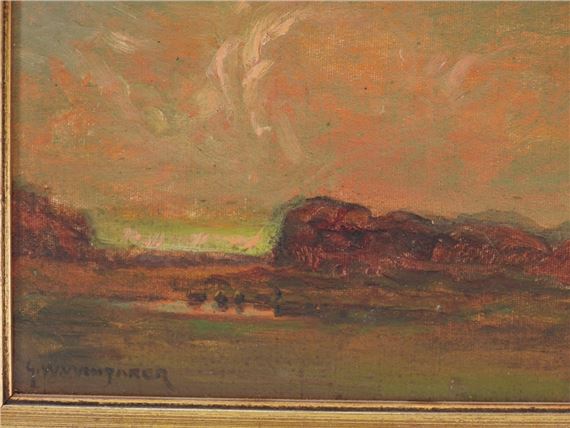 George William Whitaker | Sunset Landscape | MutualArt