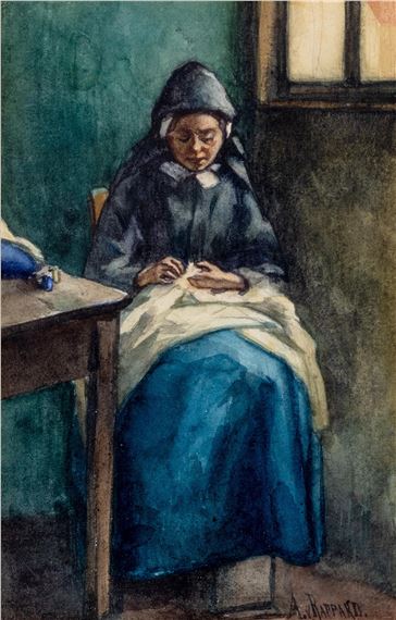 Anton Rappard | A seamstress in the traditional clothing of ...