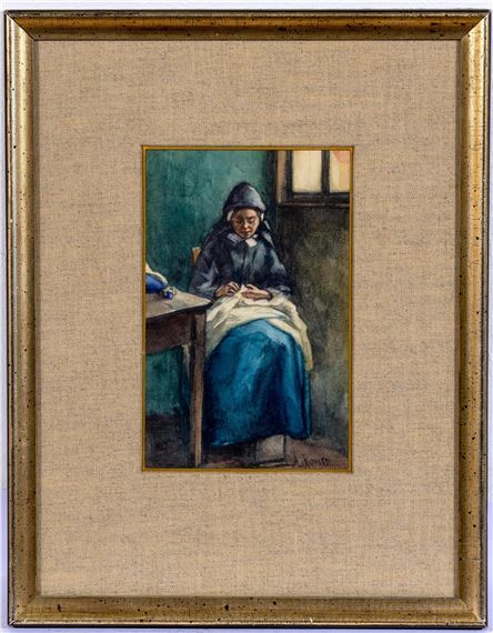 Anton Rappard | A seamstress in the traditional clothing of ...