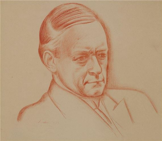 Helen Wilson | Portrait of Sir Arnold Bax (1931) | MutualArt