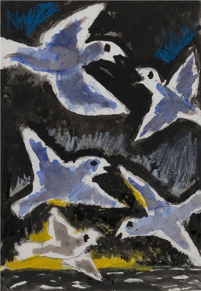 Josef Herman | Birds | MutualArt