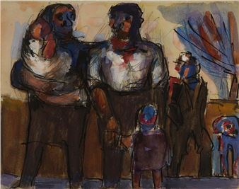 Josef Herman | Mother and Child | MutualArt