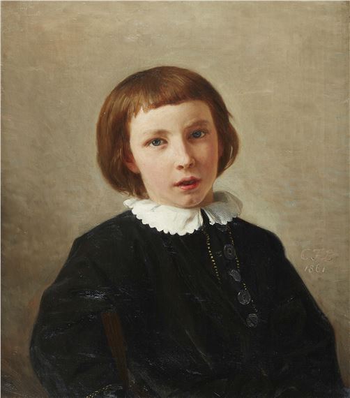 Carl Friedrich Lessing | Conrad Lessing, the Artist's Son at Age Nine ...