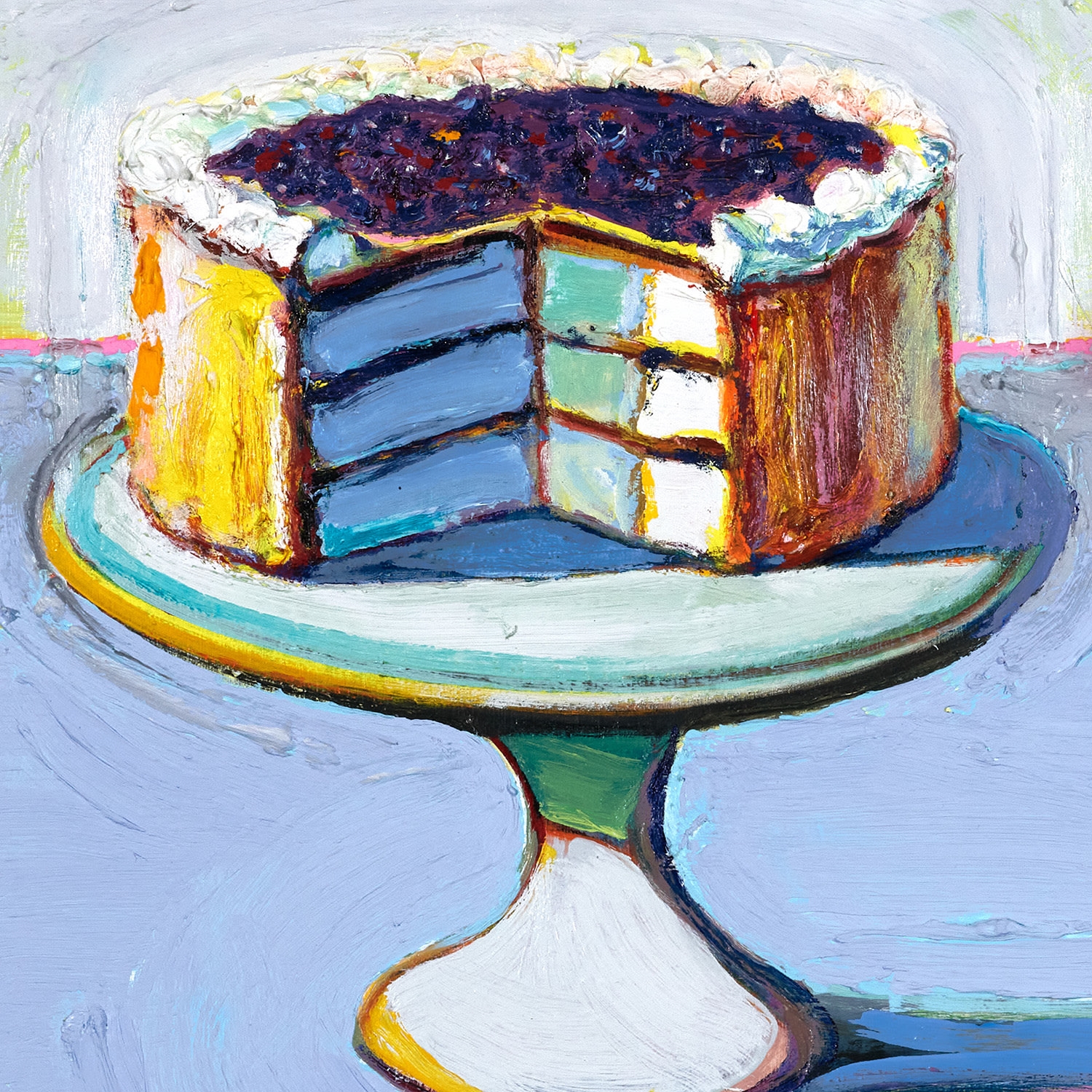 Wayne Thiebaud | Berry Cake (2017 - 2018) | MutualArt