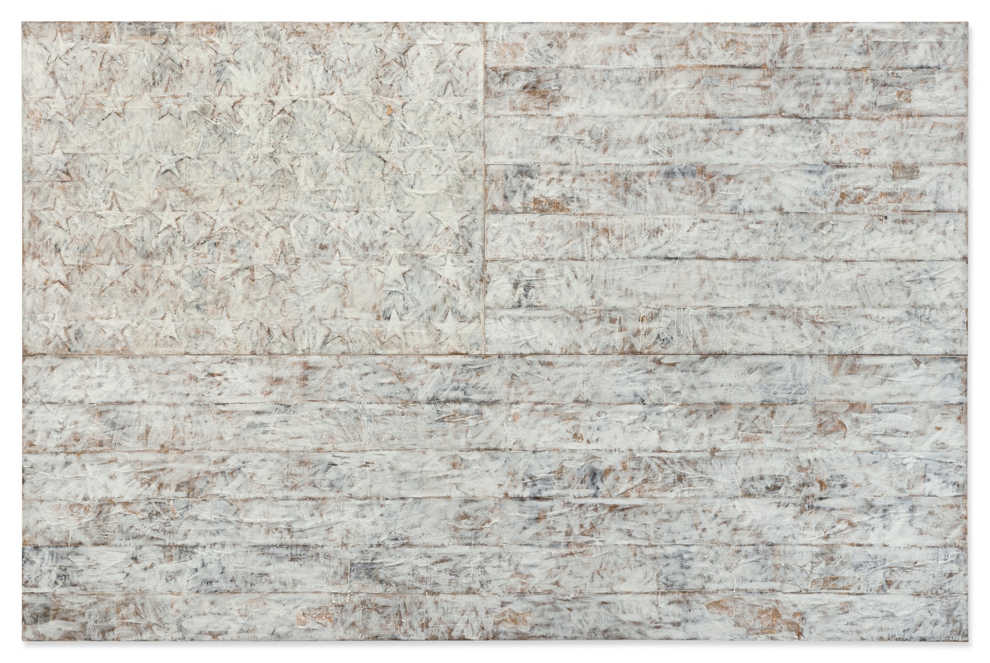 Elaine Sturtevant | Johns White Flag (1991) | MutualArt