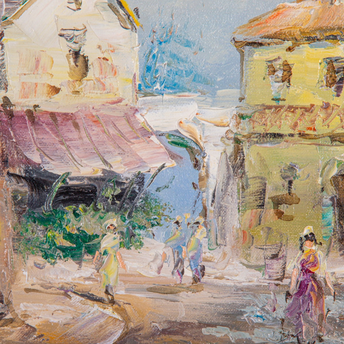 Xavier Rabous | City Scene with Figures | MutualArt