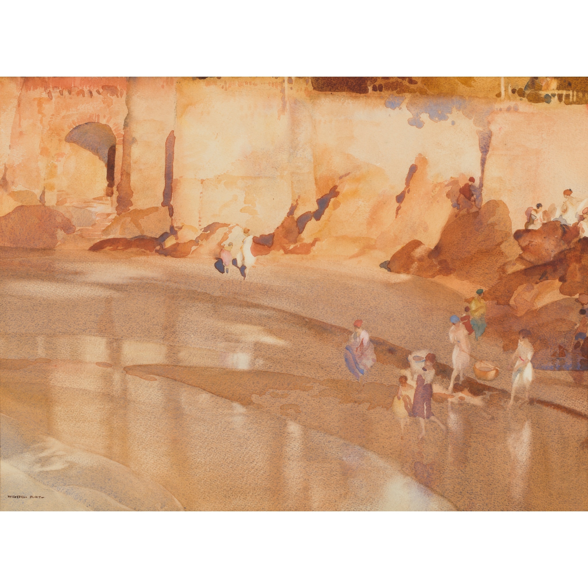 William Russell Flint | ON THE BEACH | MutualArt
