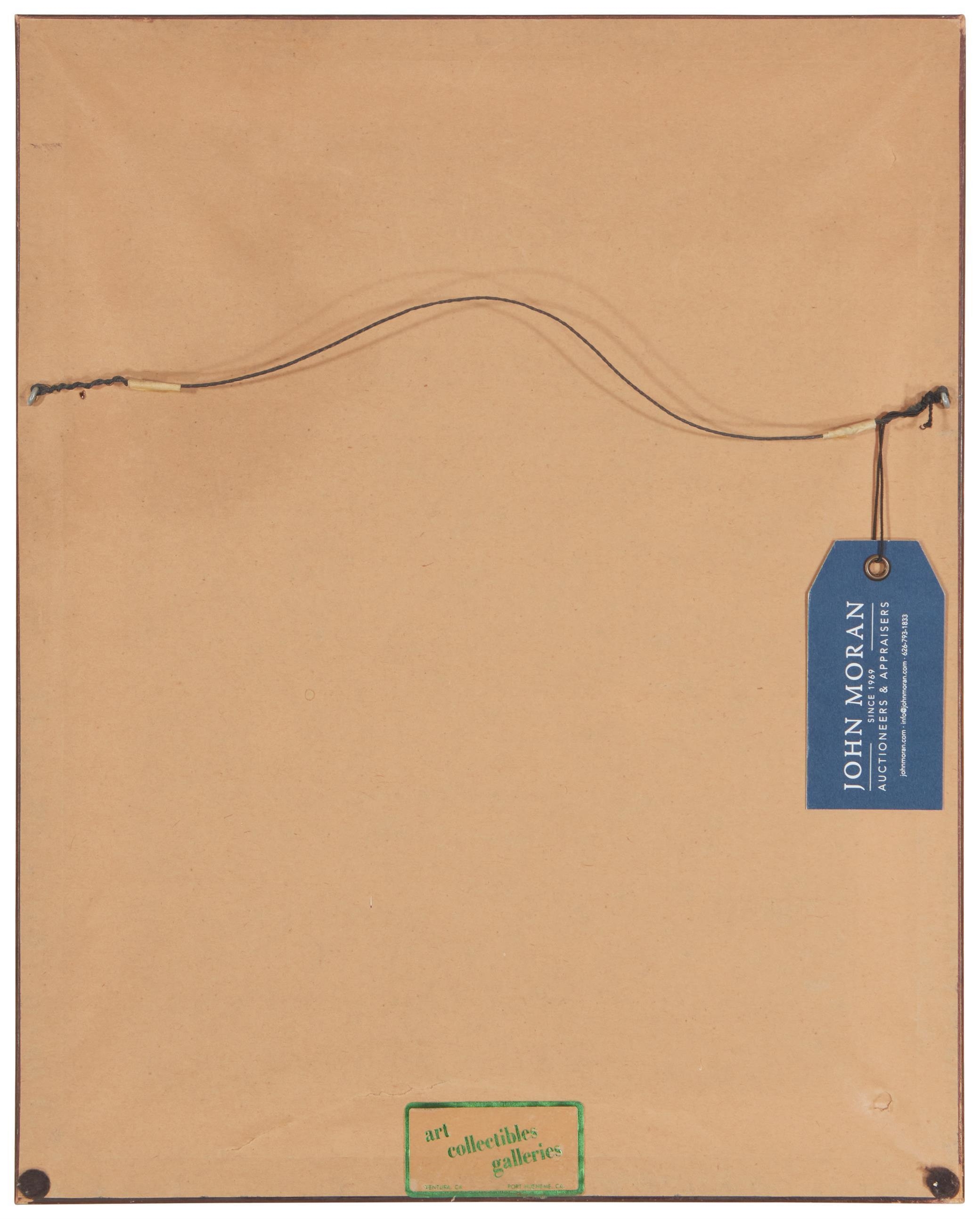 Douglas Shively | Mission complex with a strolling monk (1979) | MutualArt