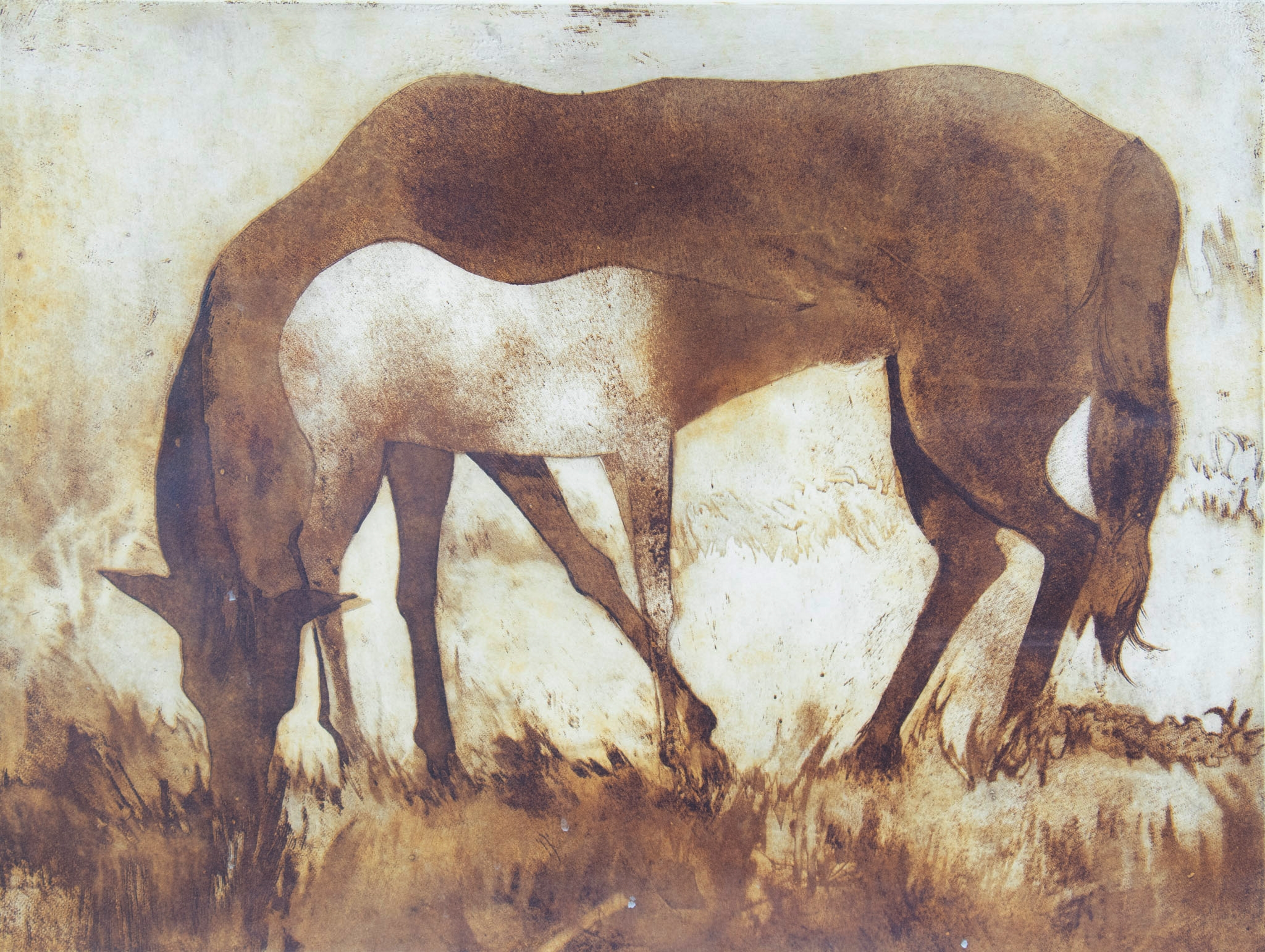 Deborah Freiser | MARE WITH FOAL (1947) | MutualArt