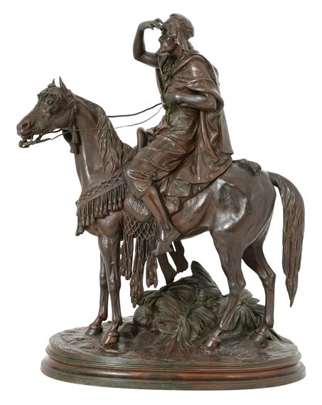 Ferdinand Pautrot | Arab Man on Horseback | MutualArt