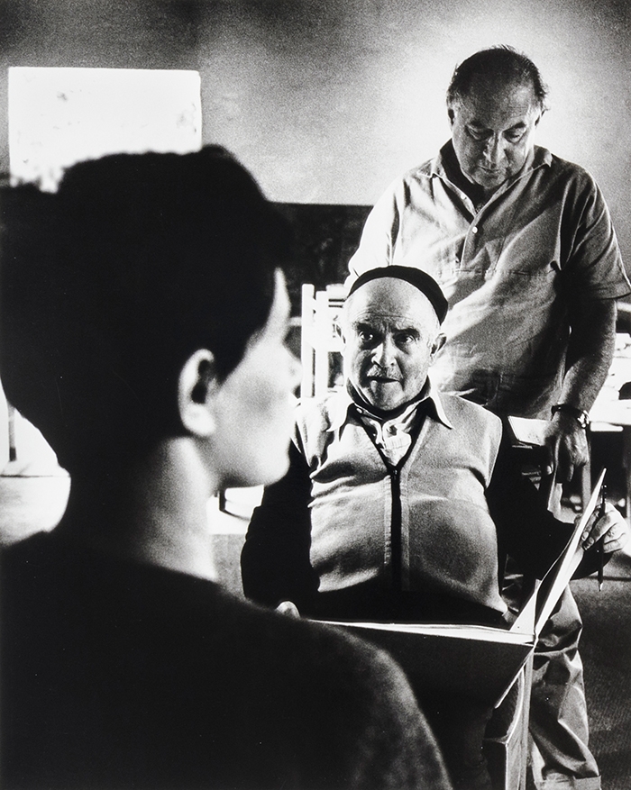 Stefan Moses | Ludwig Meidner mit Hans Sahl und Magda Moses im ...