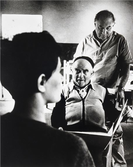 Stefan Moses | Ludwig Meidner mit Hans Sahl und Magda Moses im ...