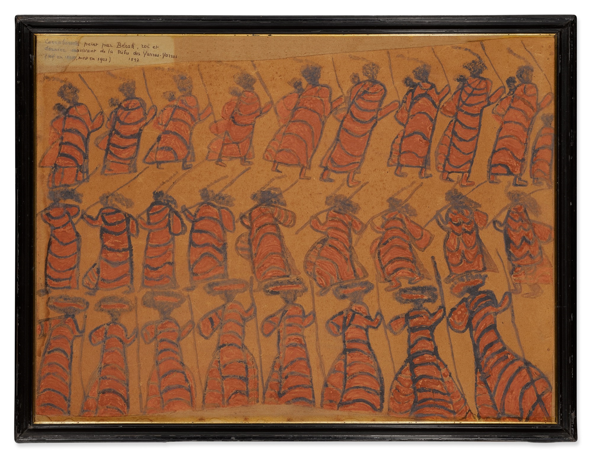 William Barak | Corroboree (Women in possum skin cloaks) (1897) | MutualArt
