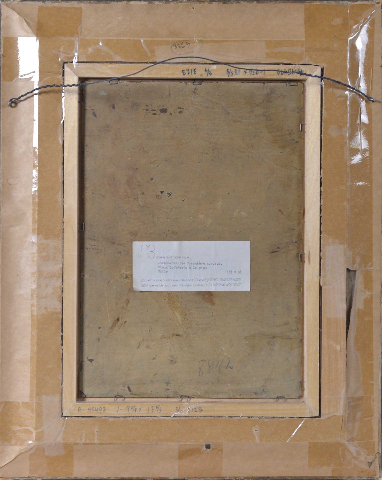 Joseph-Charles Franchère | Vieux Québécois à la pipe | MutualArt