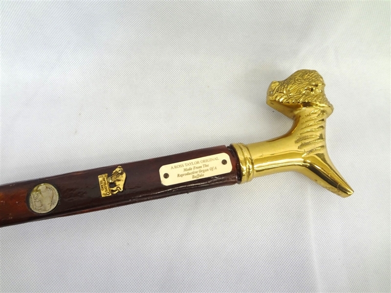 Ross Taylor | Ross Taylor Original Brass Bison Head Buffalo Organ Cane ...